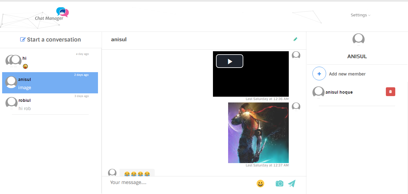 Chat Application - Codeigniter ( Socket.io) Node.js by fzpolok | CodeCanyon